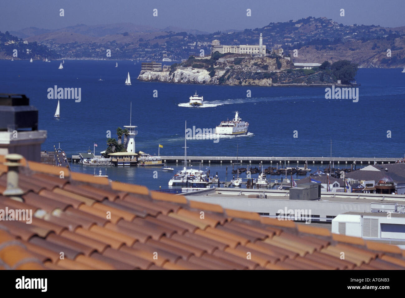 Alcatraz island from telegraph hi-res stock photography and images - Alamy