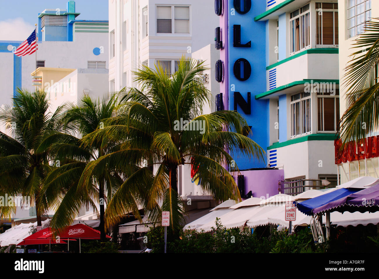 Art Deco district of South Beach, Miami Beach, Florida Stock Photo - Alamy