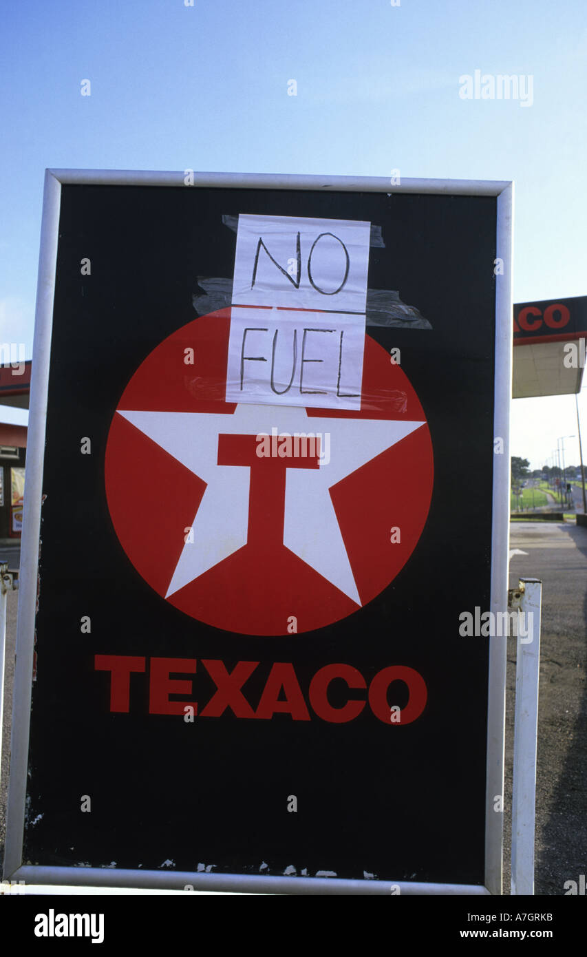 Sign outside petrol station in hi-res stock photography and images - Alamy