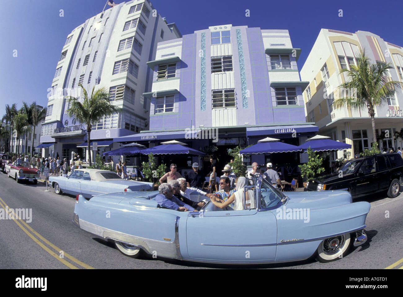Blue cadillac convertible hi-res stock photography and images - Alamy