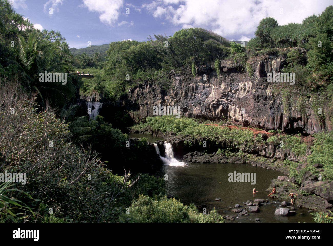 USA, Hawaii, Maui. Hana Road, Seven Sacred Pools Stock Photo - Alamy