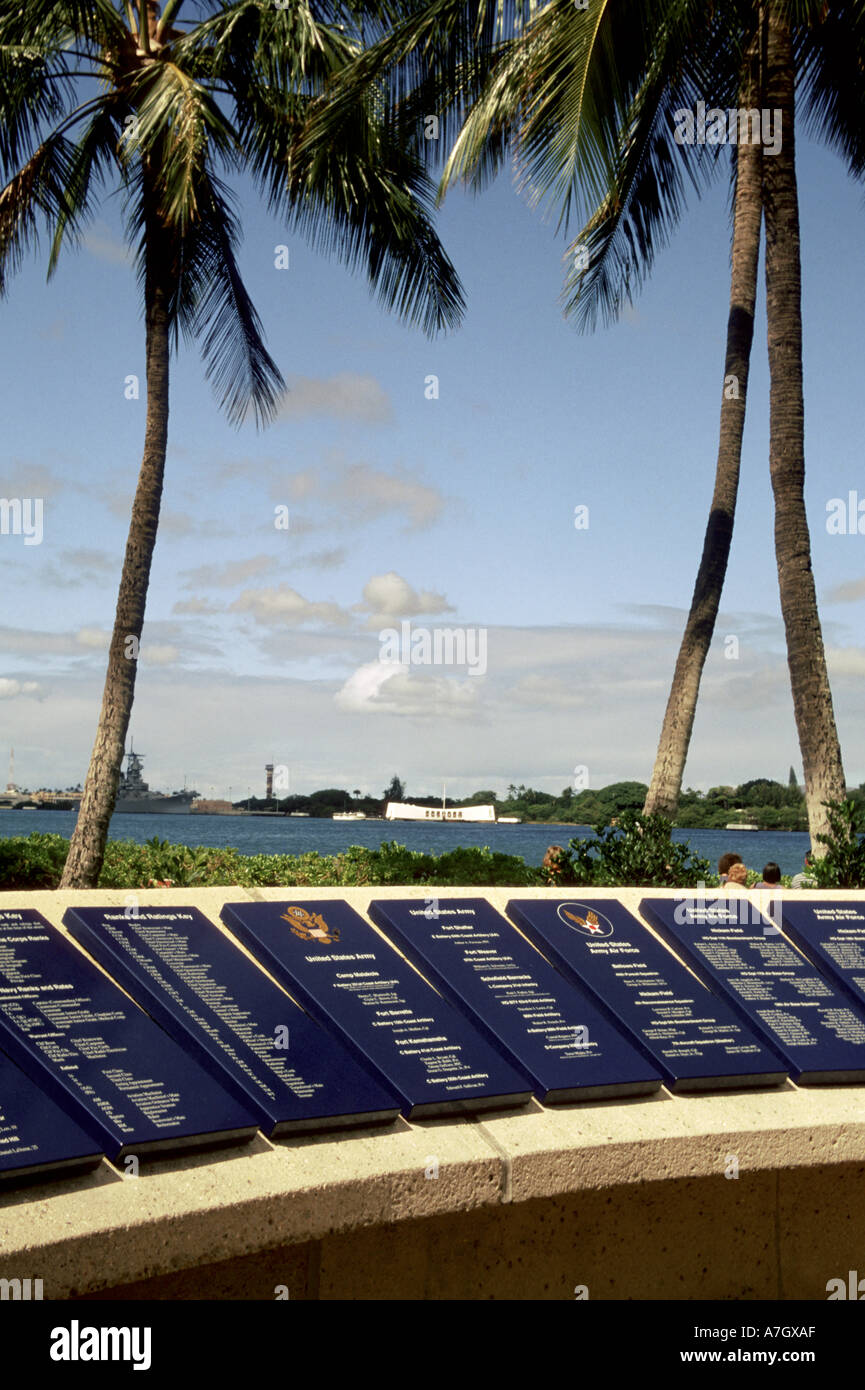 USA, Hawaii, Oahu, Pearl Harbor monuments Stock Photo - Alamy