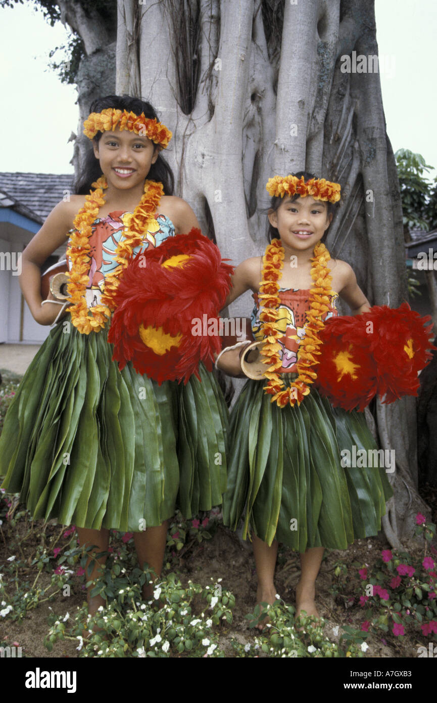 Hawaii hula child girl hi-res stock photography and images - Alamy