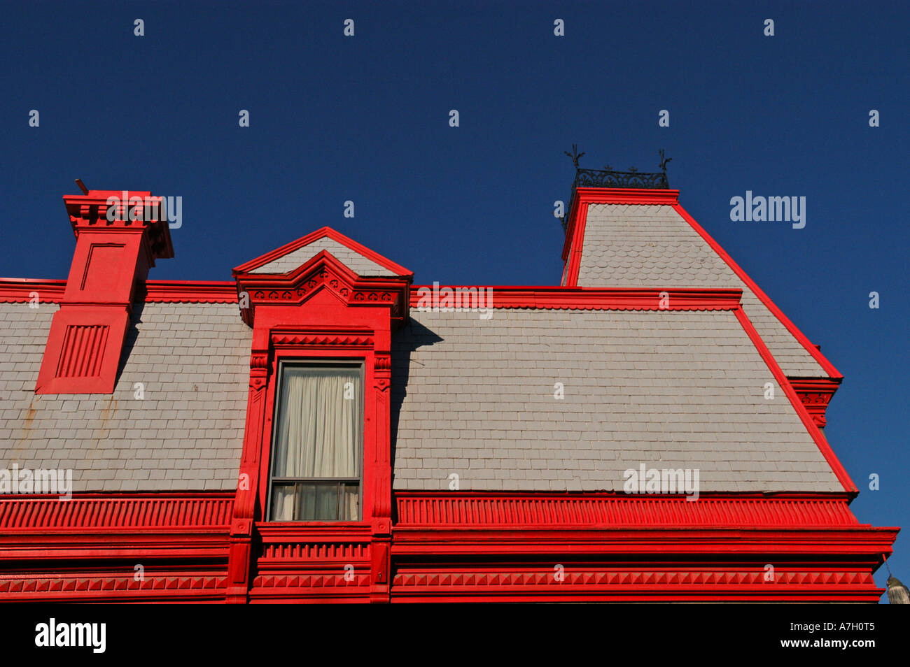 Victorian house roof sky detail hi-res stock photography and images - Alamy