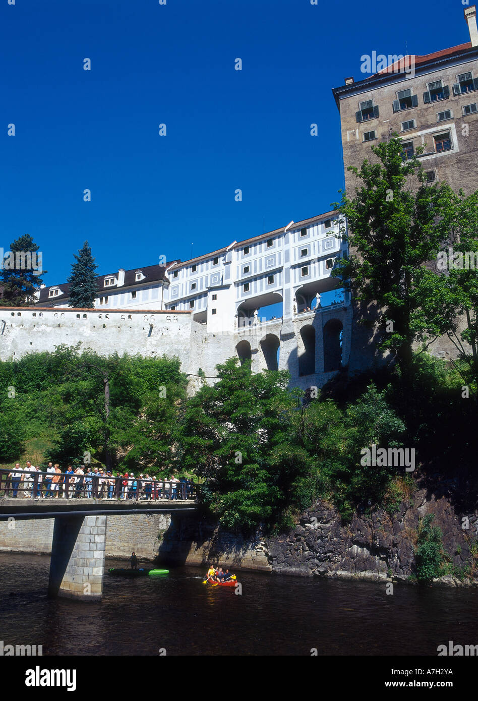 Cesky Krumlov, Canoeing, Castle, Bridge Stock Photo - Alamy