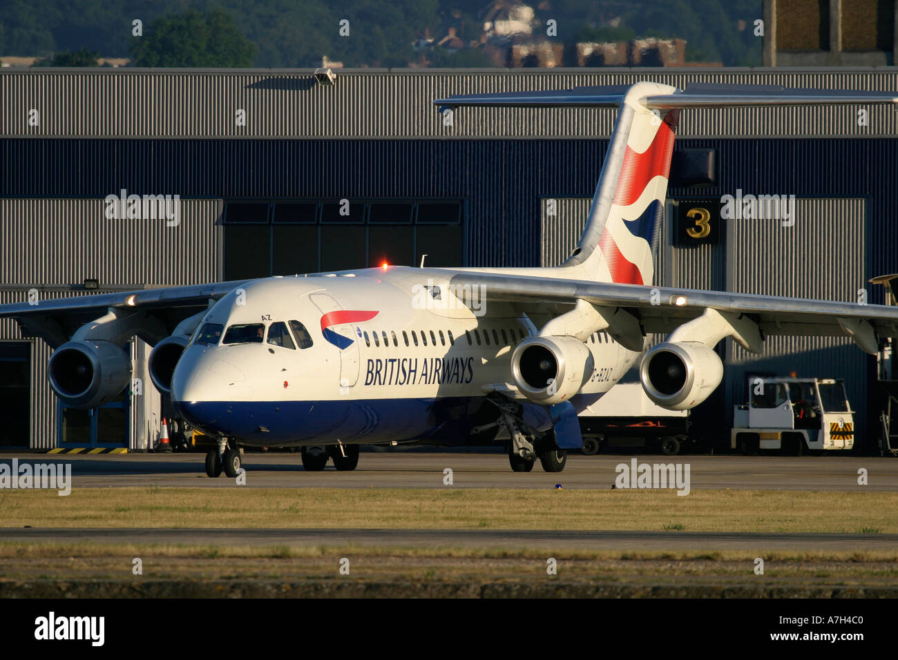 BAe 146 British Airways at London City Airport 2004 Stock Photo - Alamy