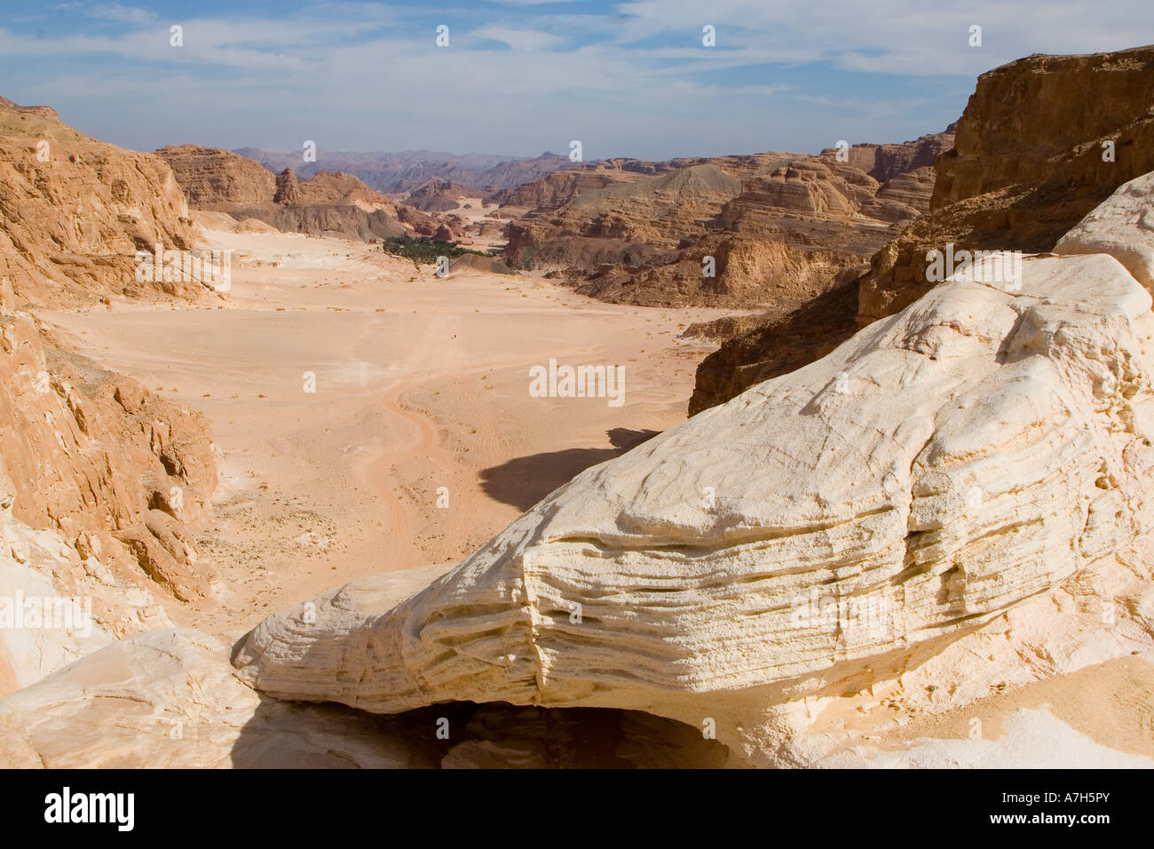Canyon landscape in Sinai desert Stock Photo - Alamy