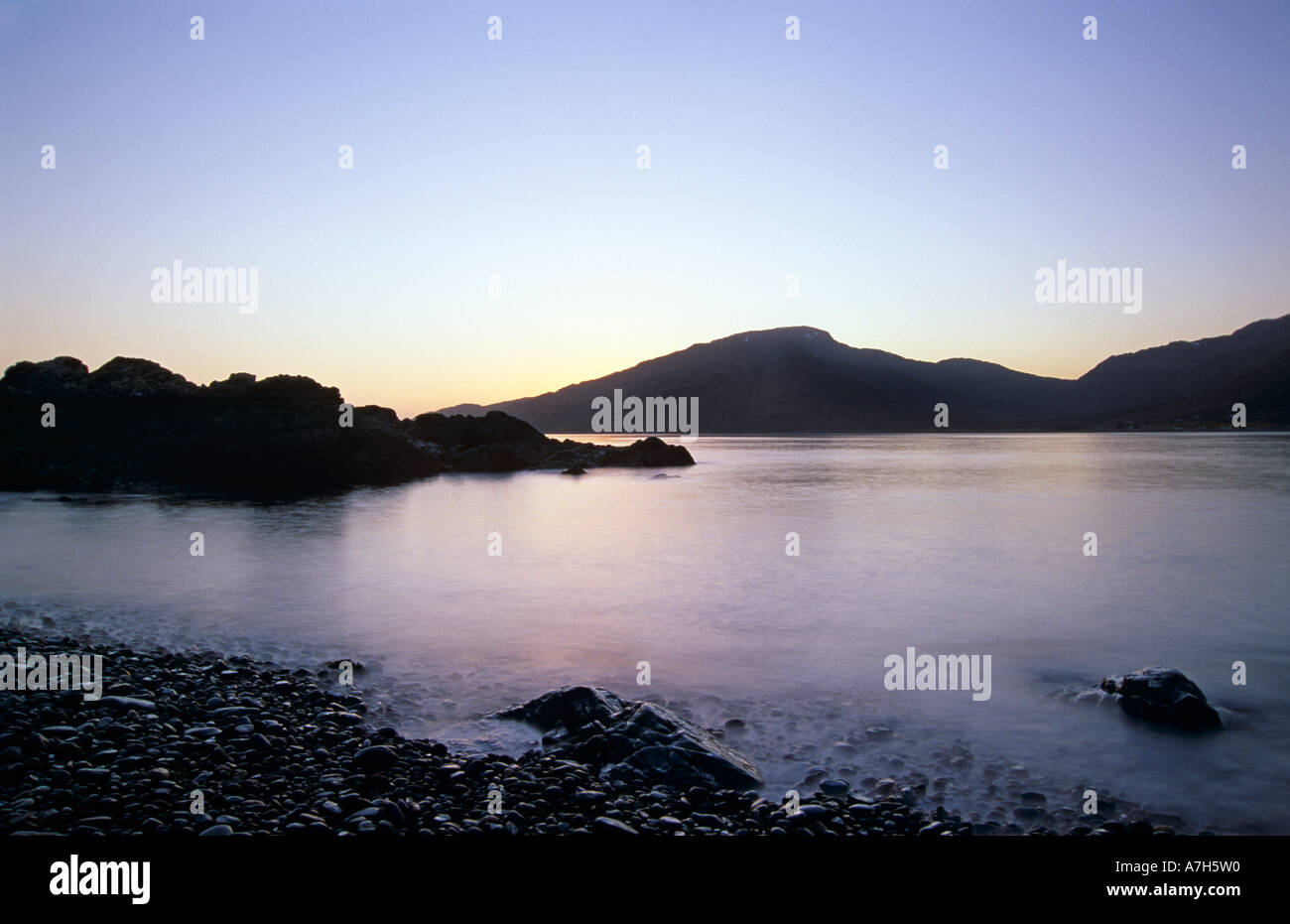 Sunset at the Isle of Skye, Scotland Stock Photo - Alamy