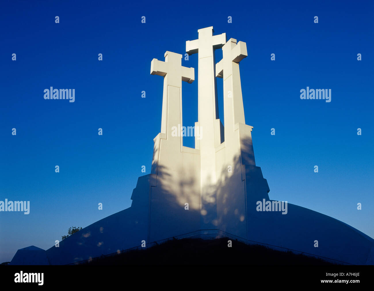 Vilnuis, The Three Crosses Monument Stock Photo - Alamy