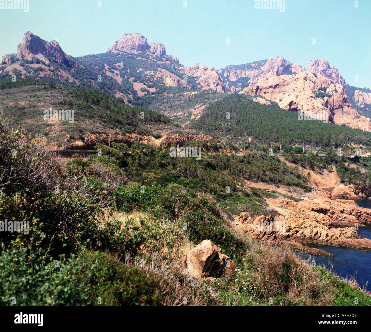 Esterel corniche mountains hi-res stock photography and images - Alamy