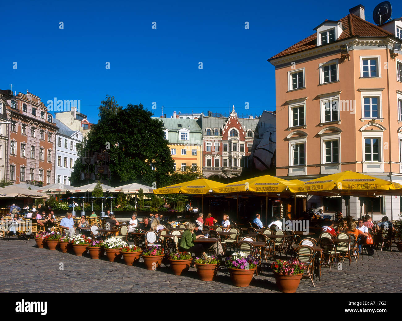 Riga main square hi-res stock photography and images - Alamy
