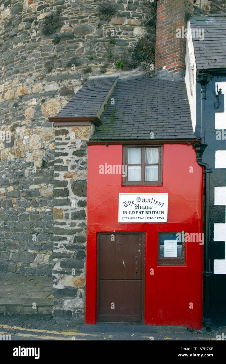 The smallest house in Great Britain located in Conwy, North Wales, UK ...