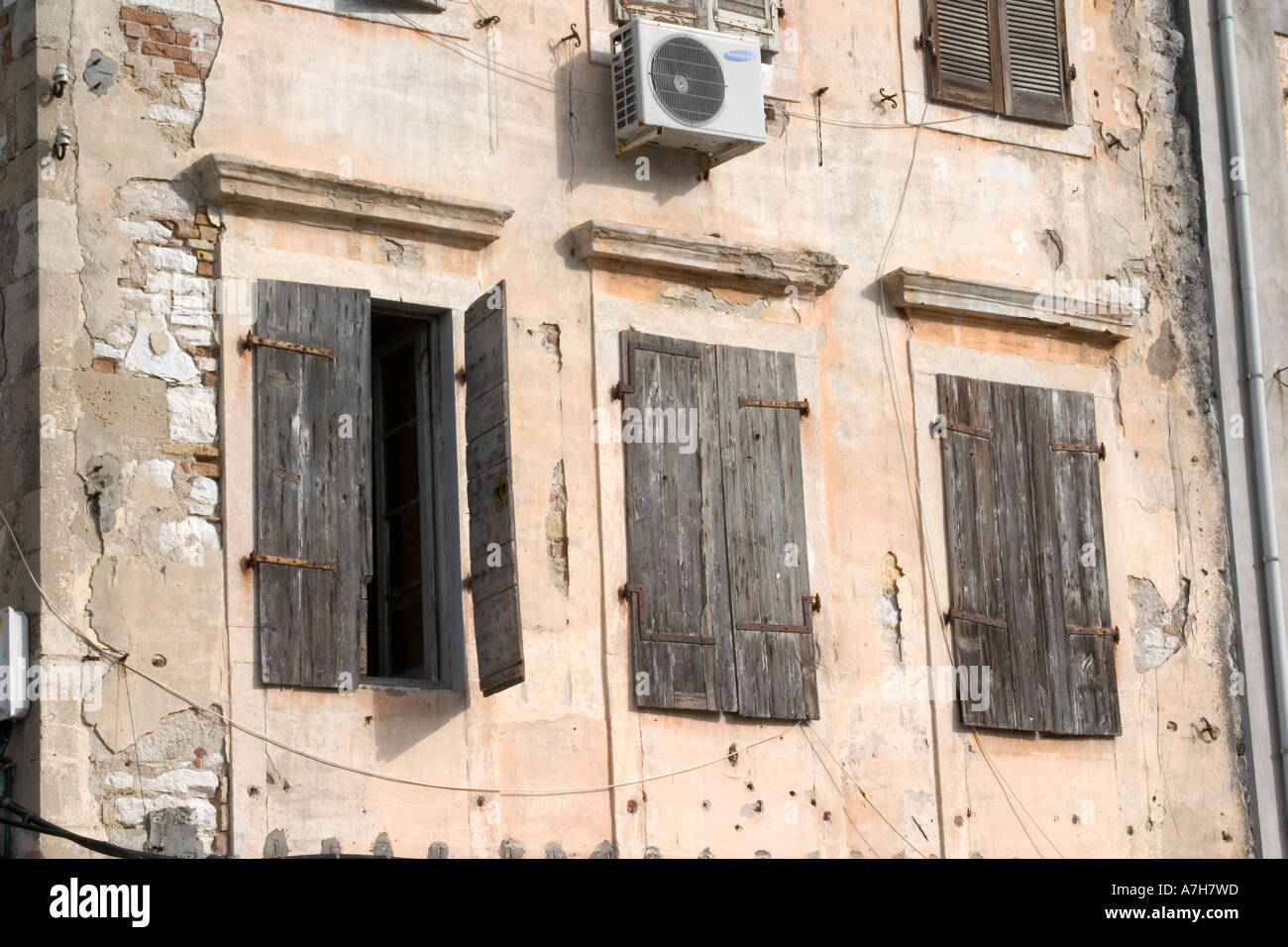 Building details, Corfu Town, Corfu, Oct 2005 Stock Photo - Alamy