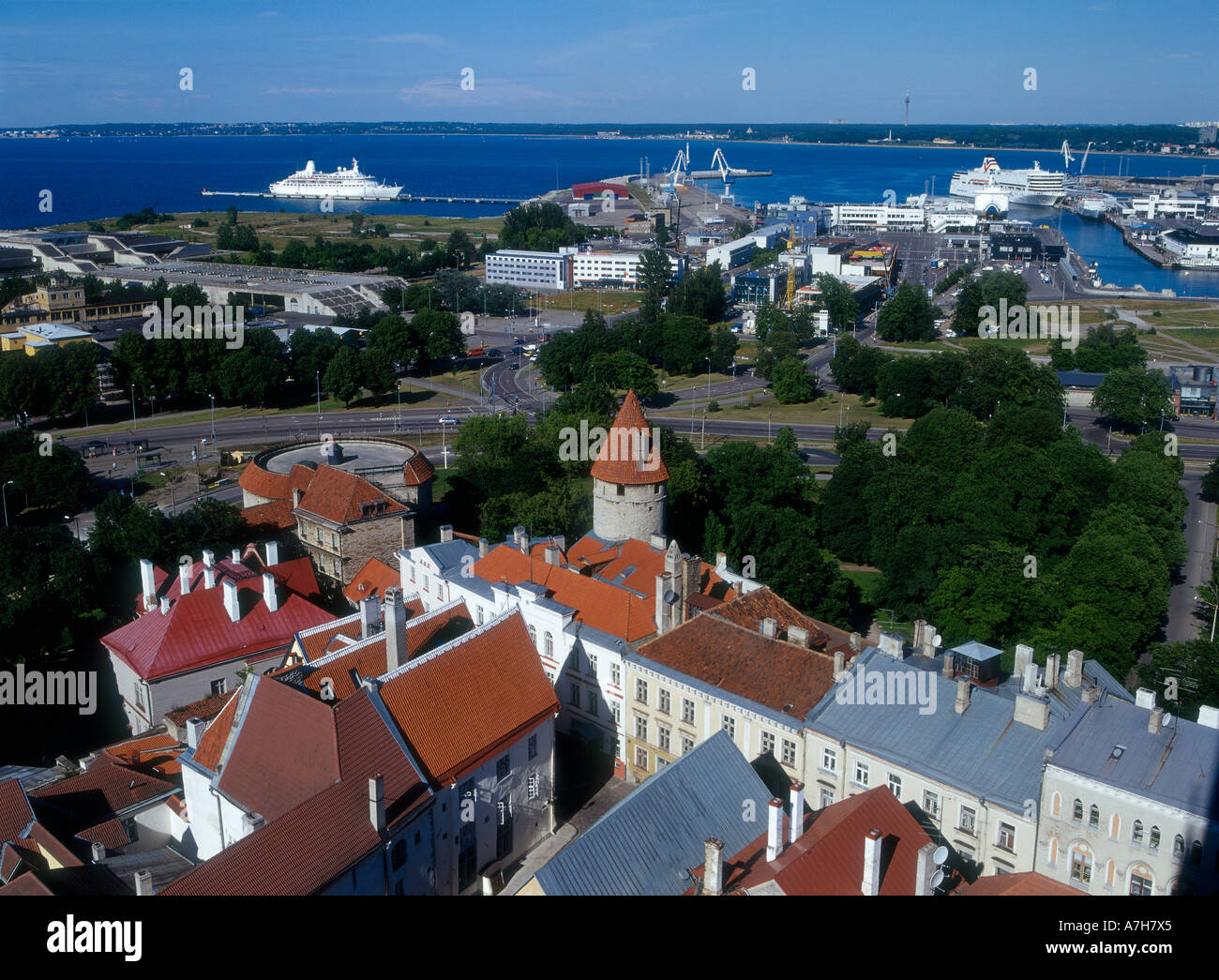 Tallinn, Old Town, Harbour Stock Photo - Alamy