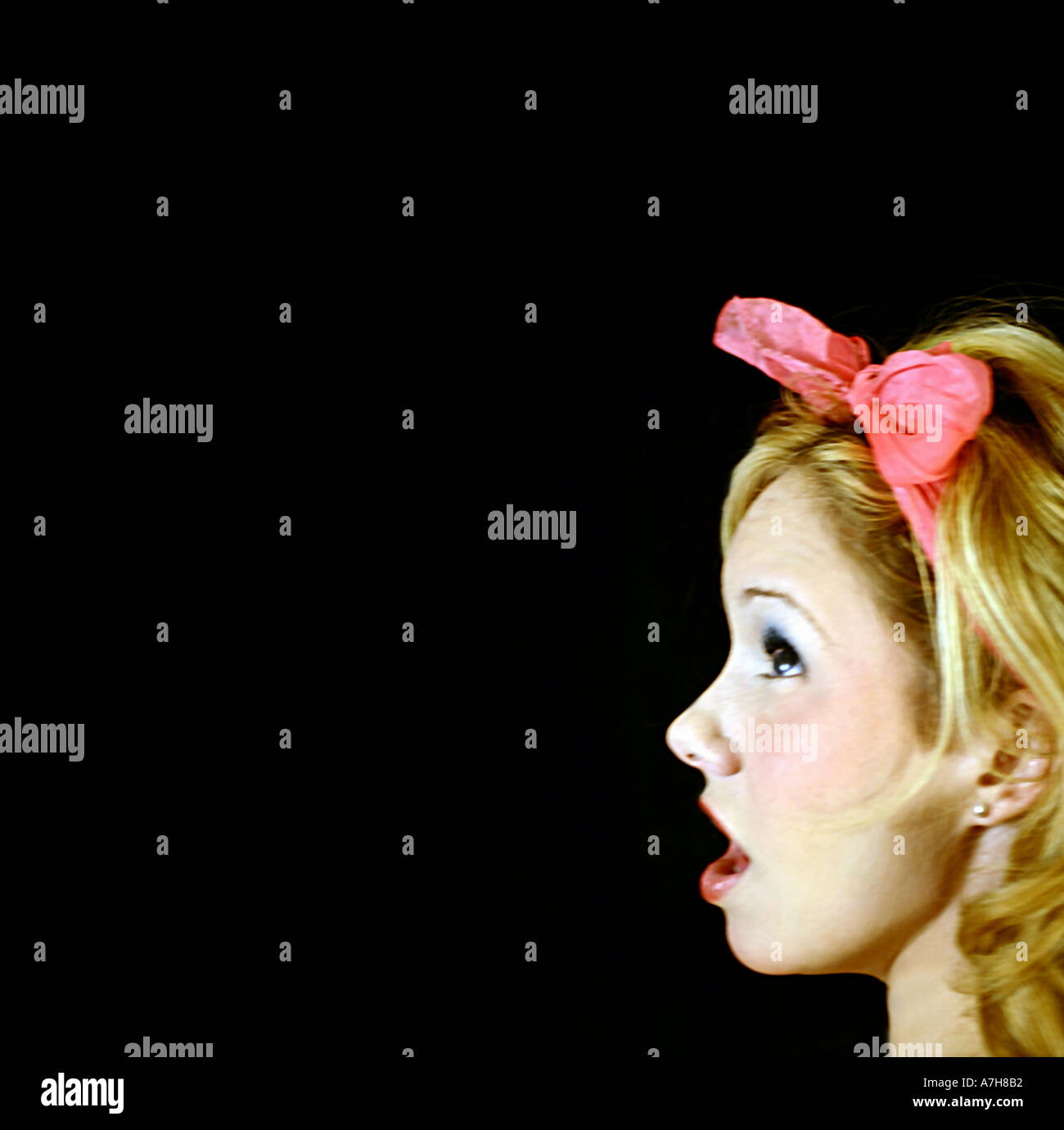 Profile of Pretty Girl Concept Photo Stock Photo - Alamy