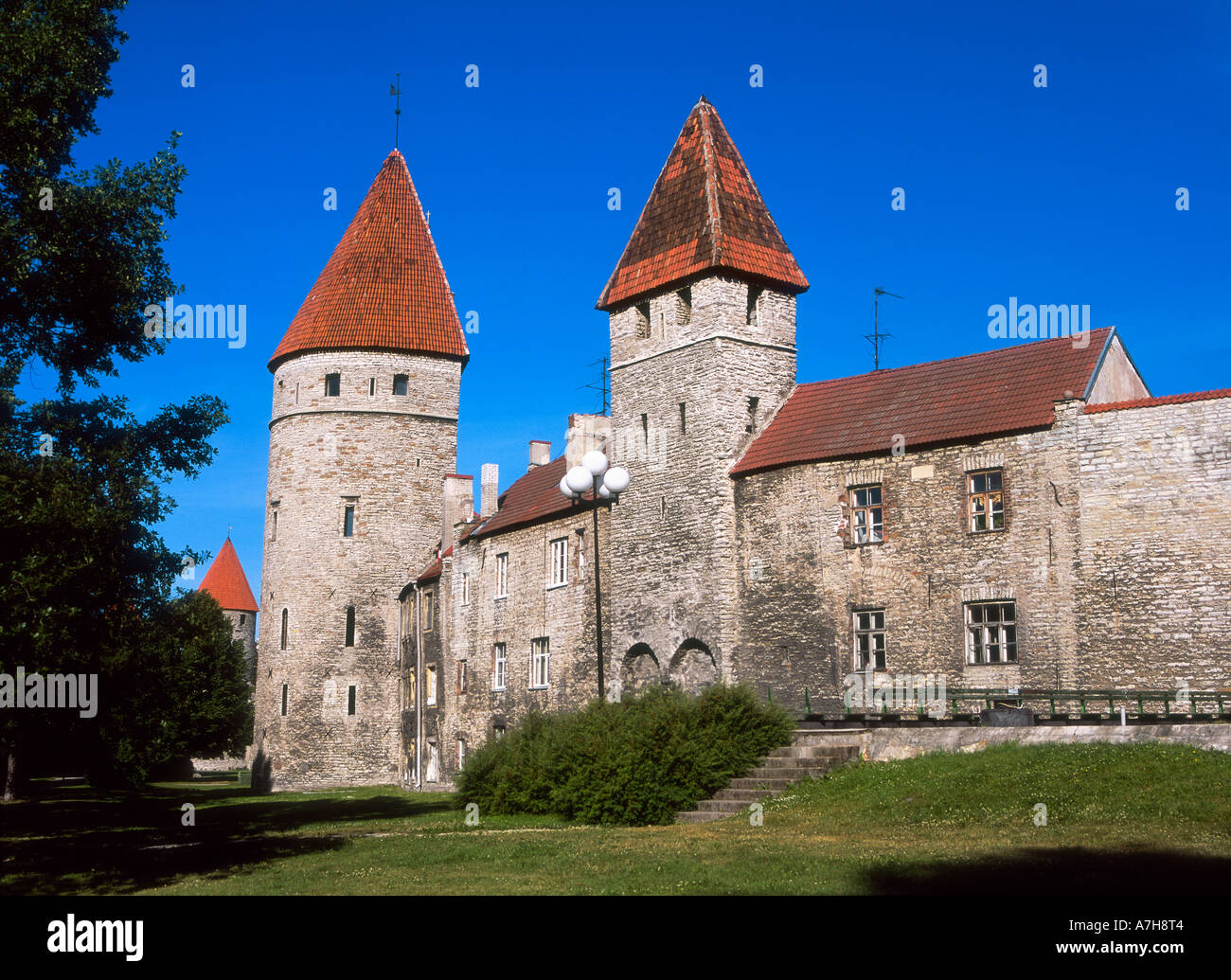 Tallinn, Toompea, Castle Fortress Wall Stock Photo - Alamy