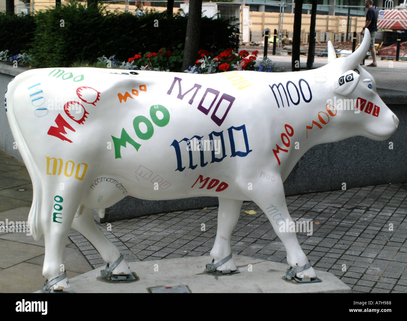 Cow Parade Manchester Stock Photo - Alamy