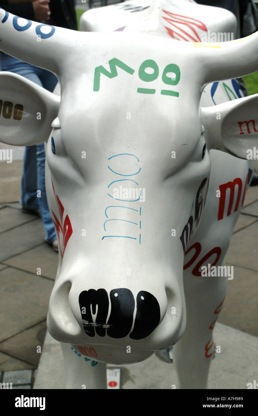 Cow Parade Manchester Stock Photo - Alamy