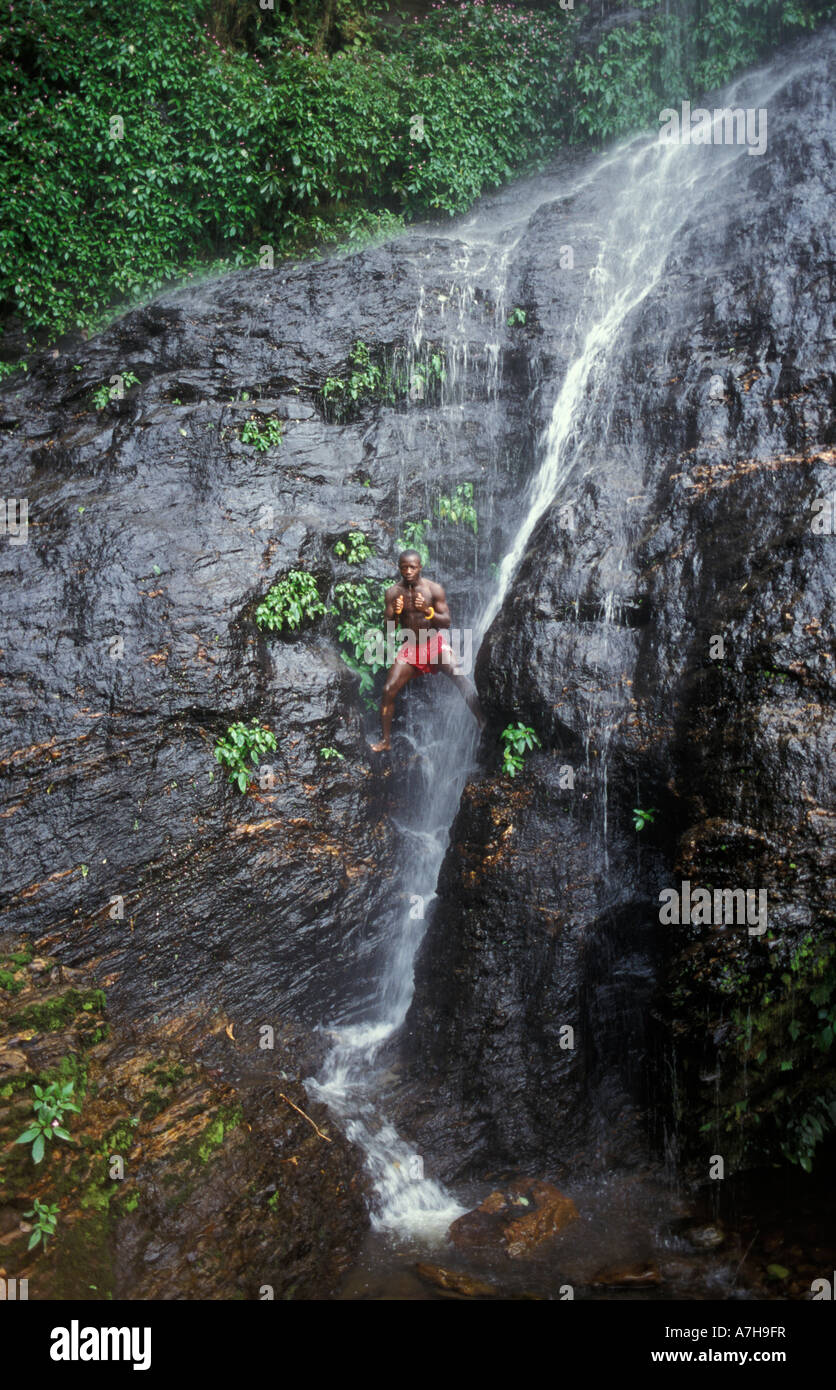Amedzofe waterfall, Ghana Stock Photo - Alamy