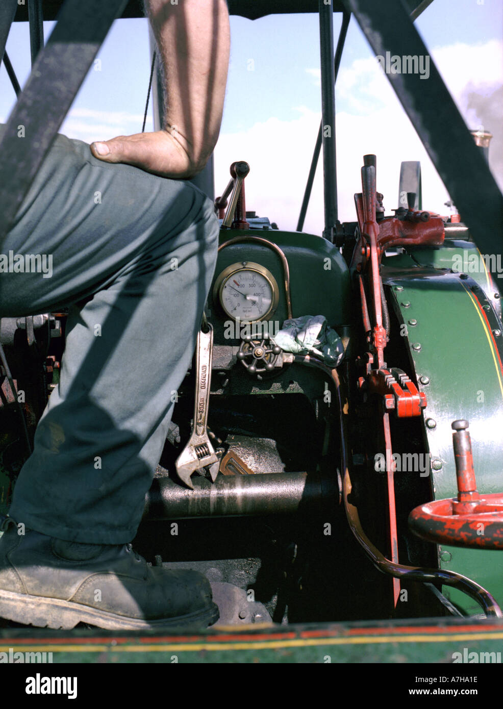 Steam Engine Driver 6 Stock Photo - Alamy