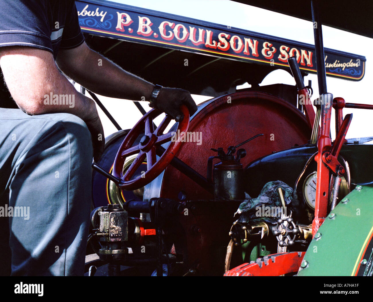 Steam Engine Driver 7 Stock Photo - Alamy