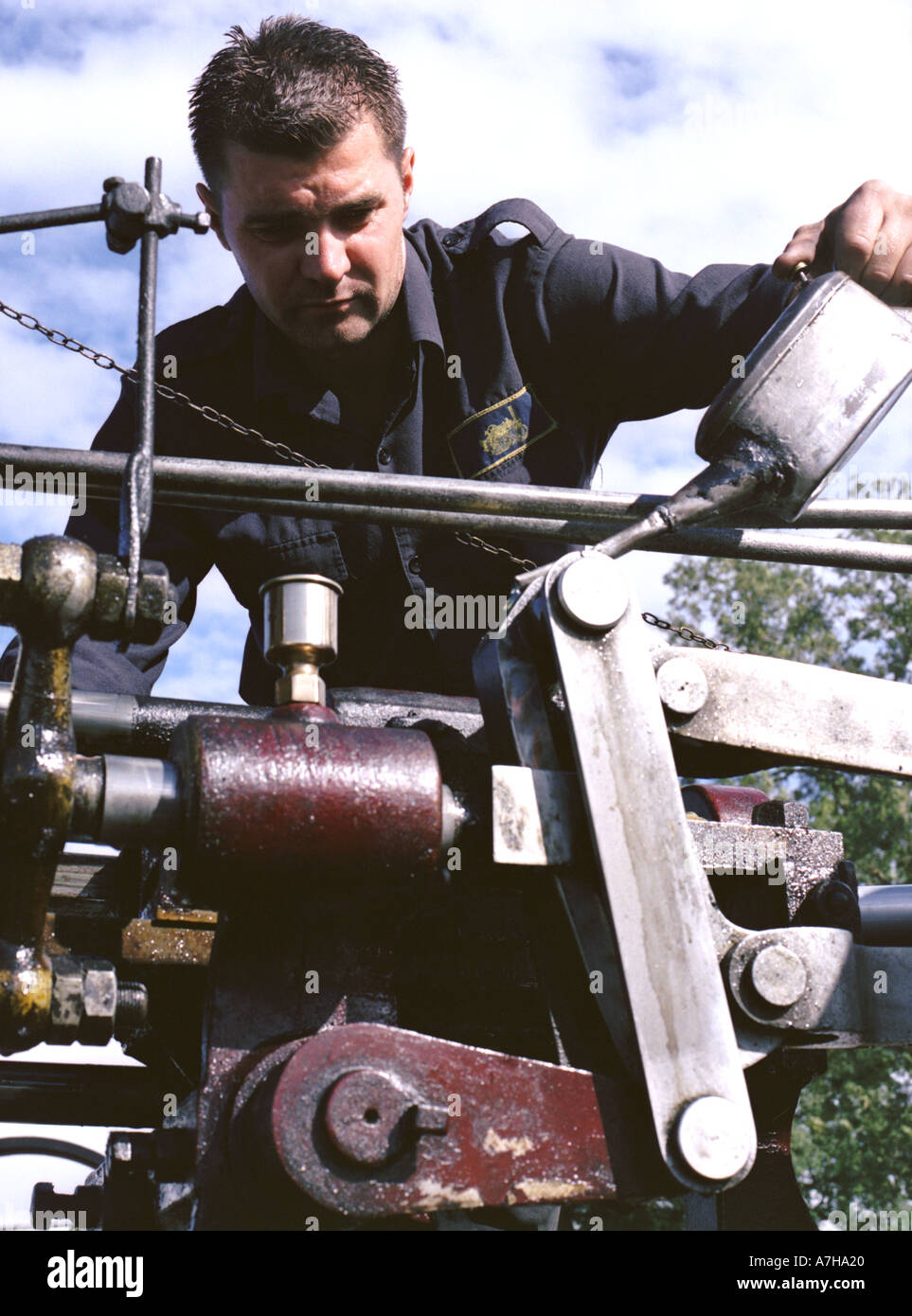 Steam Engine Driver 8 Stock Photo - Alamy