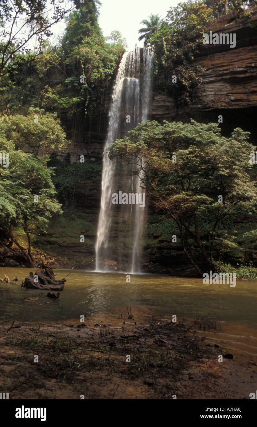 Boti falls on the Pawnpawn river northeast of Koforidua, Boti forest ...