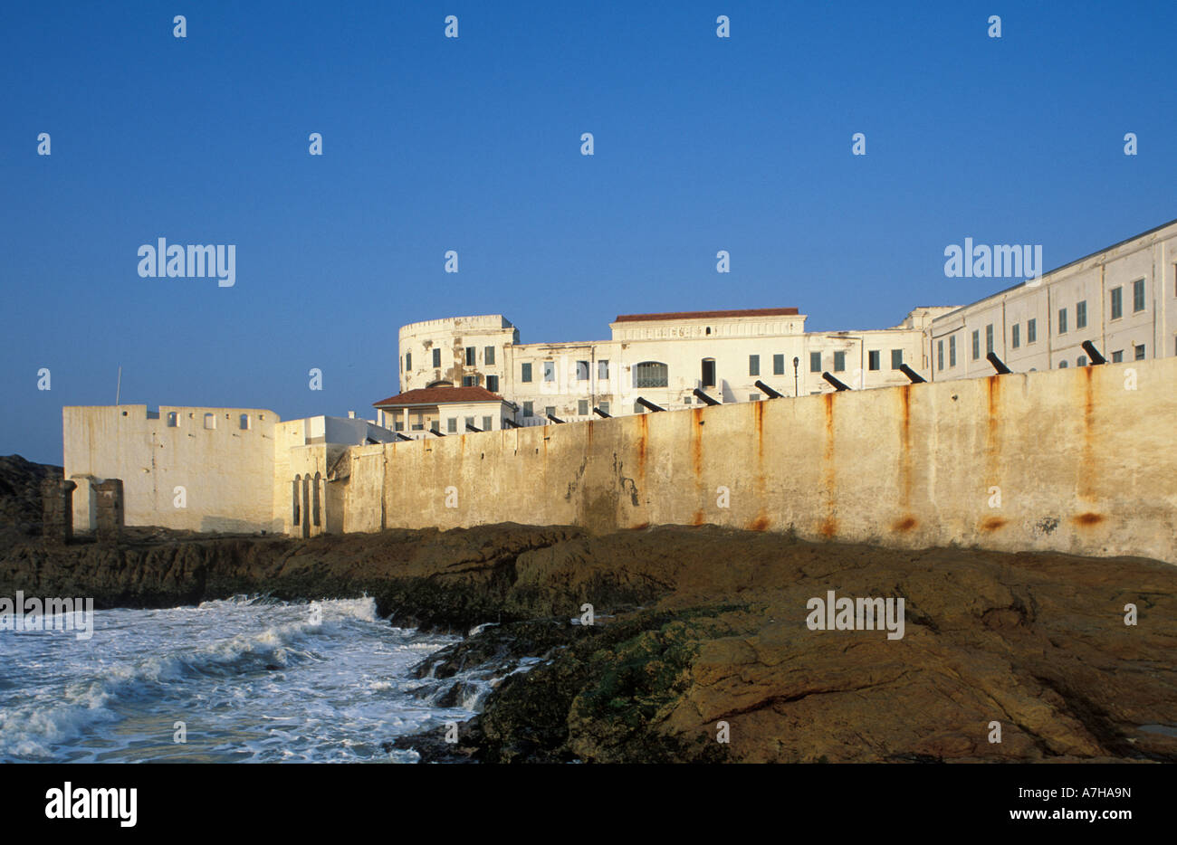 Cape Coast Castle, old gold and slave trading centre, Cape Coast, Ghana ...