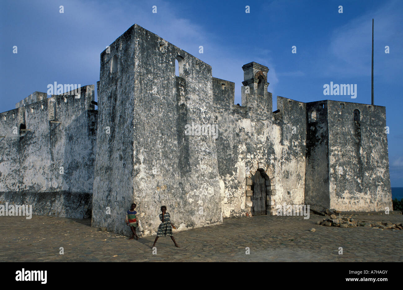 Fort Metal Cross, old slave and gold trading centre, Dixcove, Ghana ...