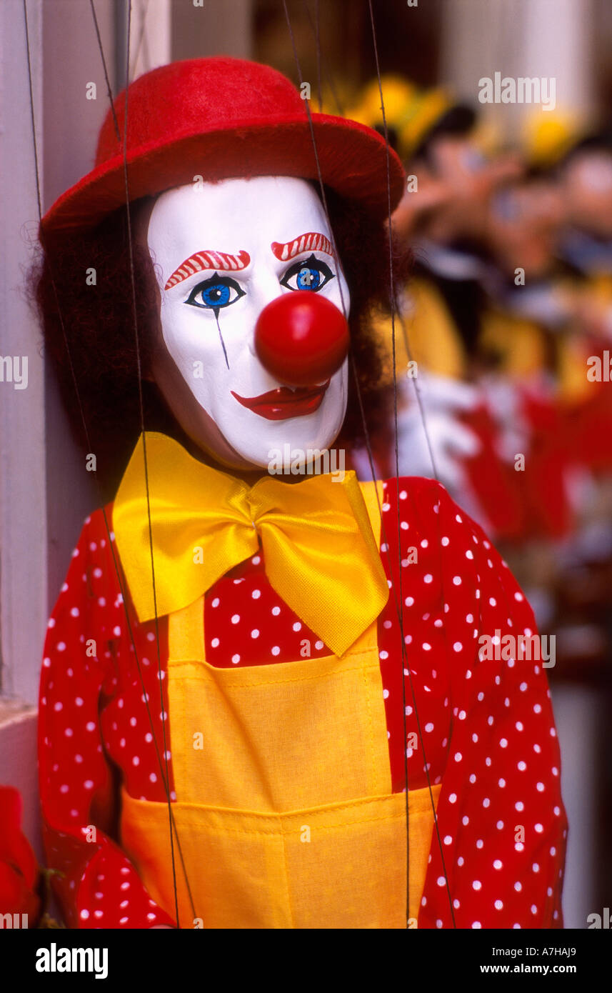 Prague, Traditional Czech Clown Puppet Stock Photo - Alamy