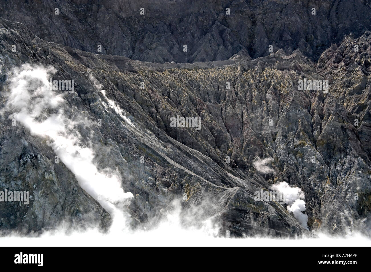 There is a lot of steam still coming out of the volcano even though it ...