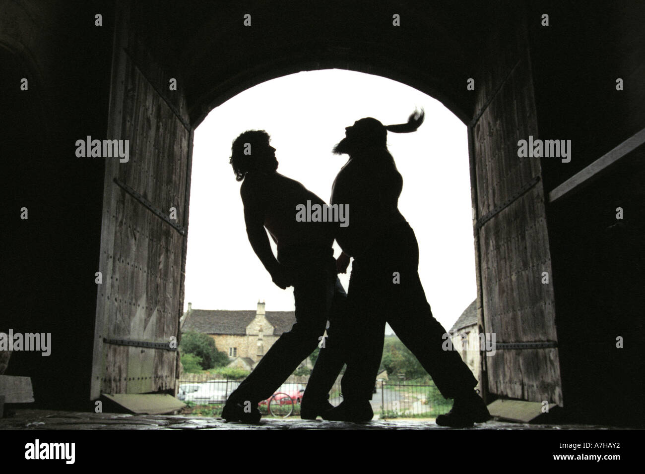 RICH FORTUNE and MAD MAURICE in training for the World Gut Barging ...