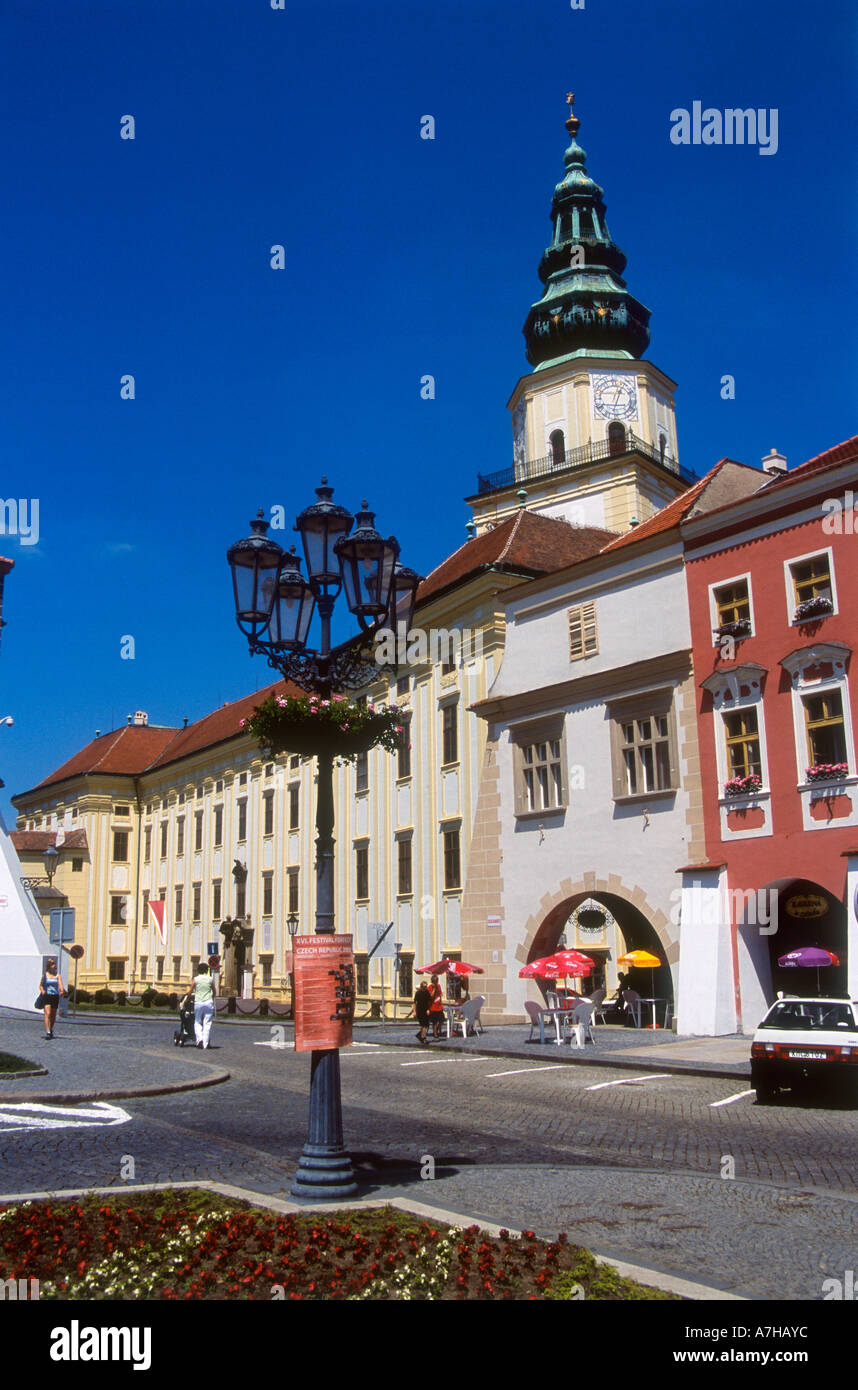 Kromeriz, Old Town Square, Chateau Stock Photo - Alamy