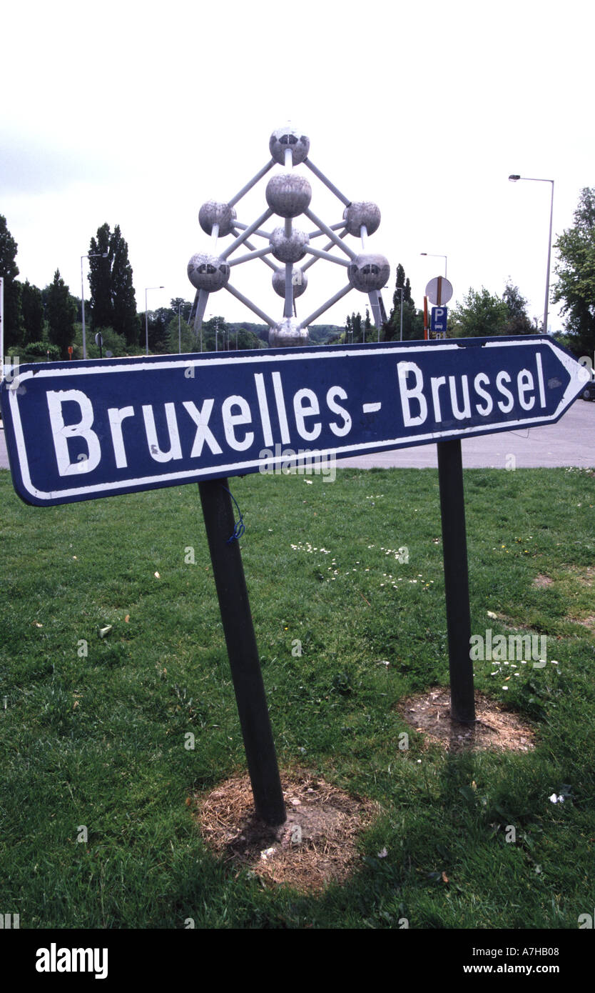 Road sign, Brussels, Belgium Stock Photo - Alamy
