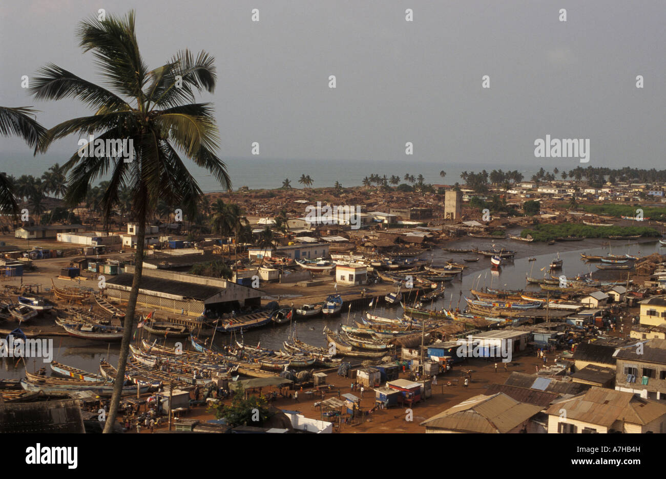Elmina town, Ghana Stock Photo - Alamy
