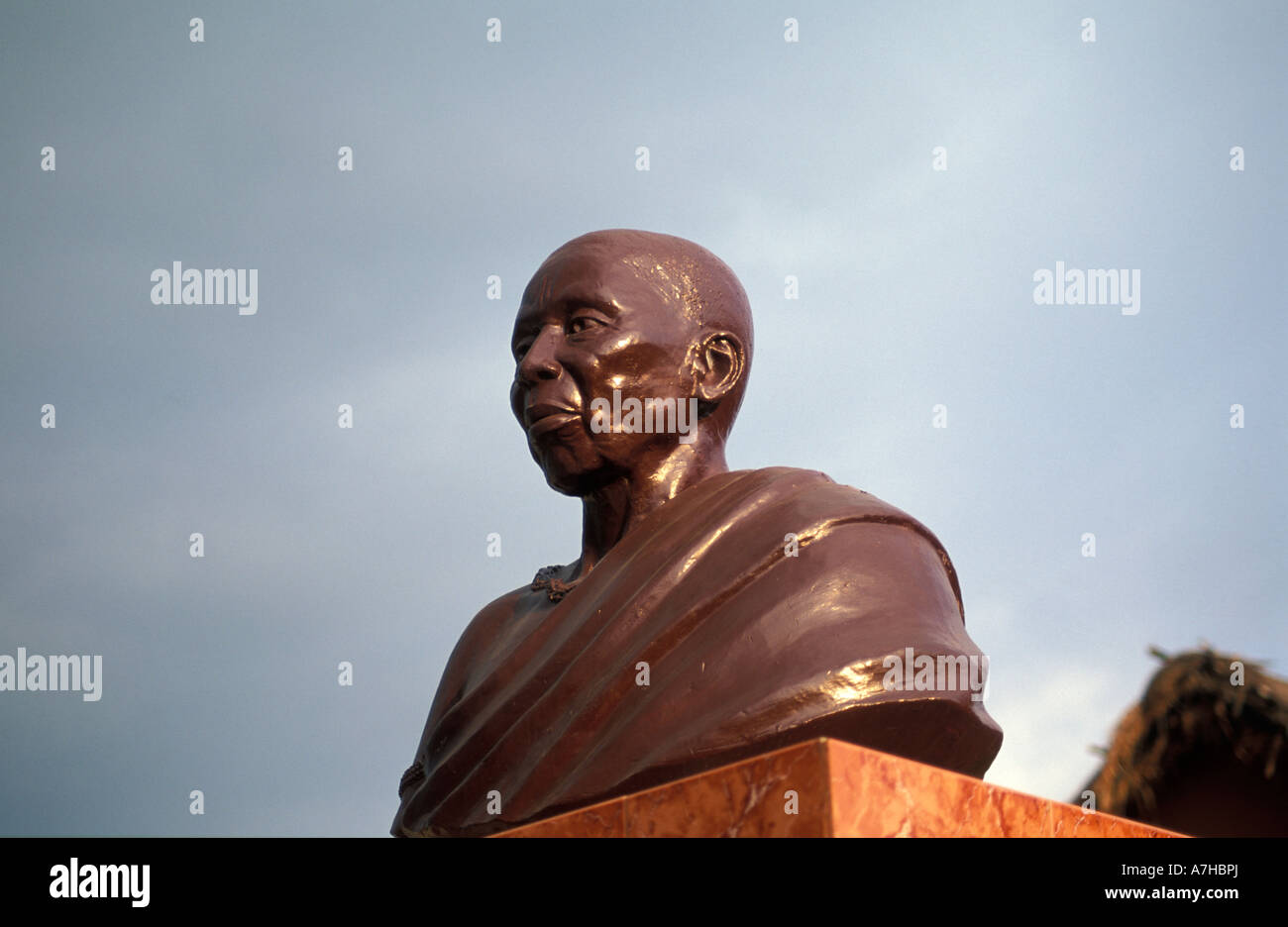 sculpture of the Queen Mother Yaa Asantewaa, Ejisu near Kumasi, Ghana ...