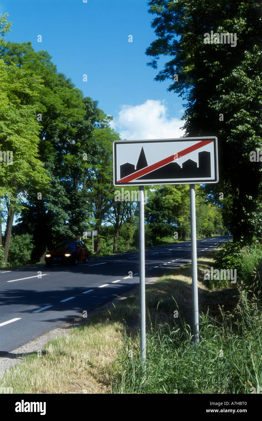 Krakow District, Village Road Sign Stock Photo - Alamy