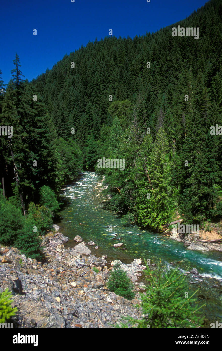 mountain landscape, Ruby Creek, Ross Lake National Recreation Area ...
