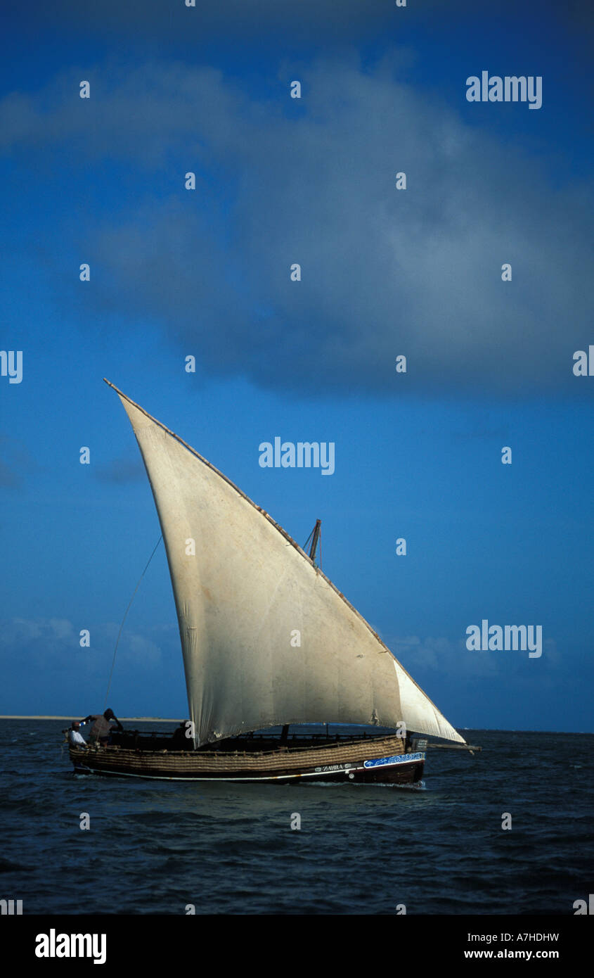 Swahili dhow, Lamu archipelago, Kenya Stock Photo - Alamy