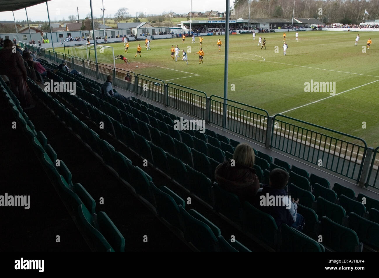Scottish soccer gretna football club raydale park hi-res stock ...