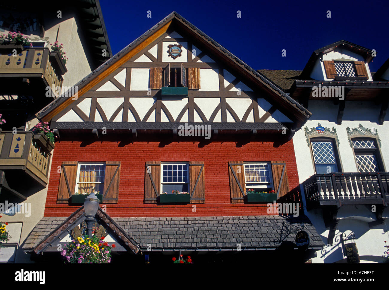 Bavarian-style architecture, Bavarian-theme village, town of Leavenworth, Leavenworth ...