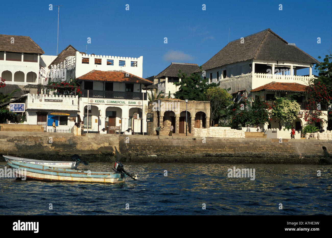 Lamu town waterfront, Lamu, Kenya Stock Photo - Alamy