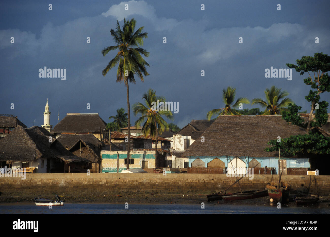 Lamu town waterfront, Lamu, Kenya Stock Photo - Alamy