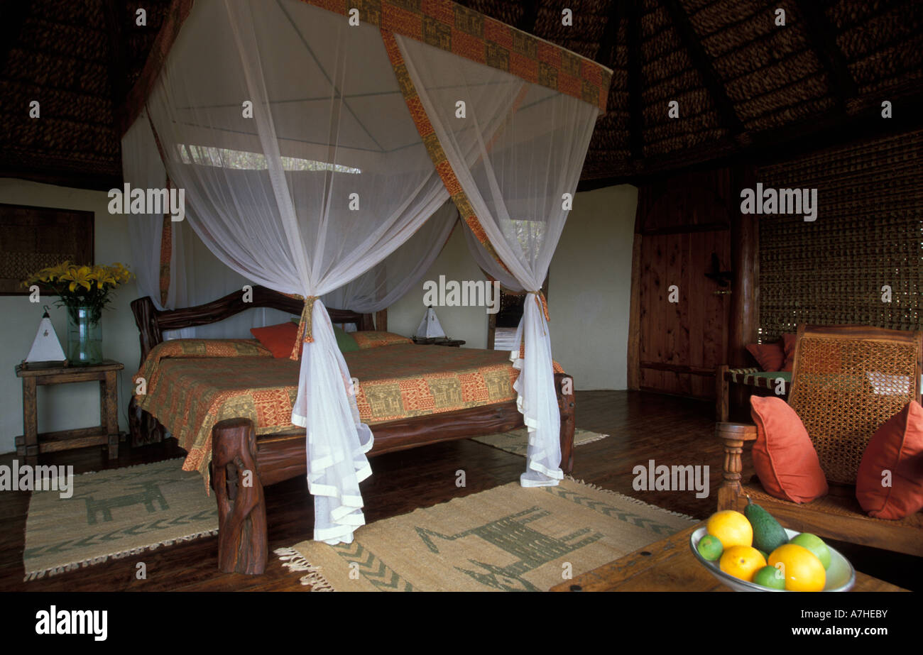 Elsa's kopje room interior, Meru National Park, Kenya Stock Photo - Alamy