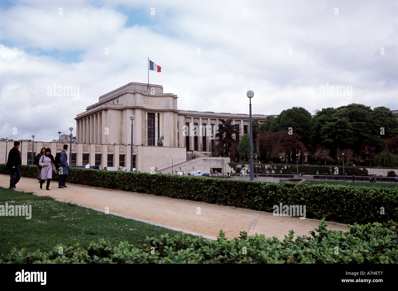 Palais de Chaillot or Trocadeo Art deco palace built for the 1937 world ...