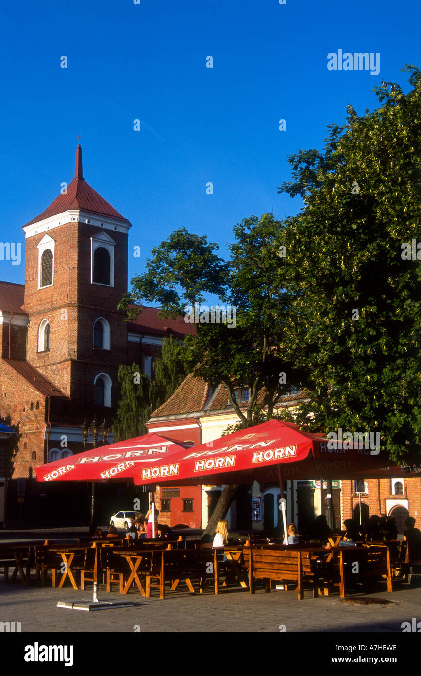 Kaunas, Town Hall Square, Kaunas Cathedral Stock Photo - Alamy