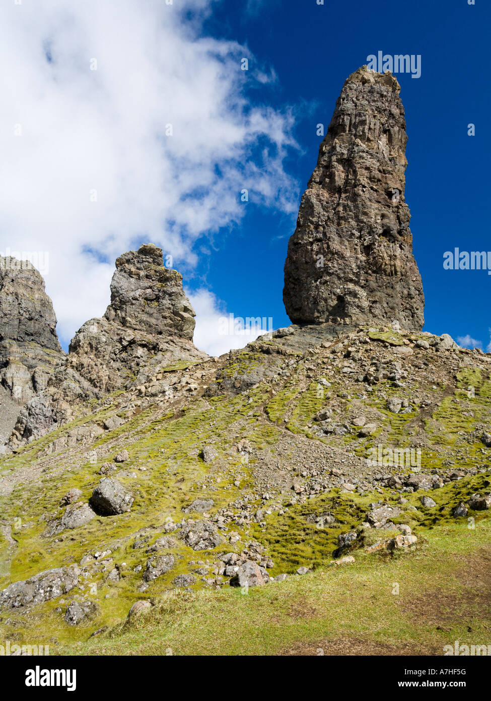 Old Man of Storr unusual rock formations Trotternish Skye Scotland ...