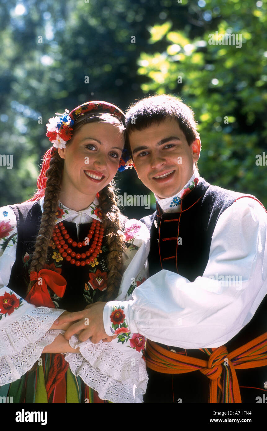 Traditional lowicz folk costume hi-res stock photography and images - Alamy