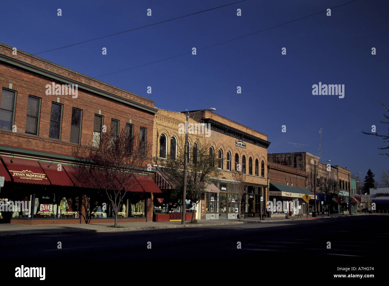 North America, USA, Idaho, Bonner County, downtown Sandpoint Stock ...
