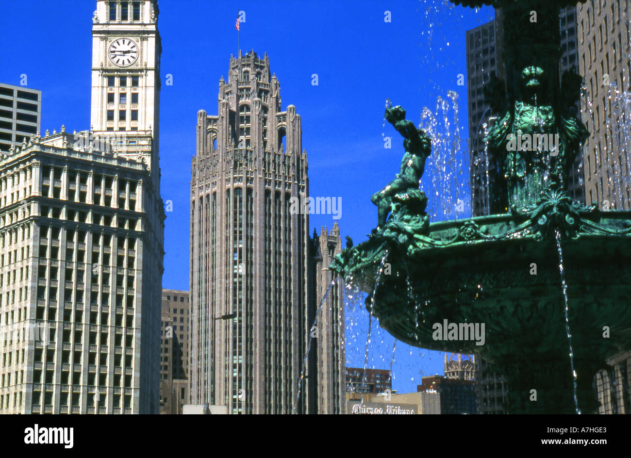 Chicago tribune building il hi-res stock photography and images - Alamy